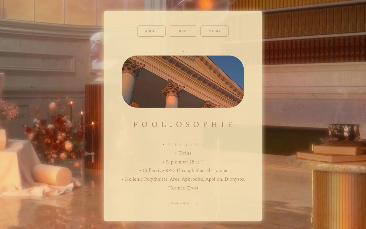 @fool.osophie's carrd